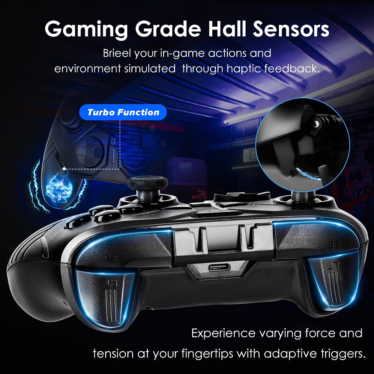 Gina Joyfurno Wireless Controller, Game Controller Compatible with Xbox ONE/ONE X/S, Xbox Series X/S, PS3, PC-Windows 7/8/10/11, Gamepad Built-in Dual Vibration, 2.4GHz Connection (Programmable-Red)