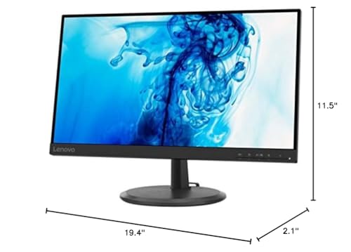 Lenovo D22e-20 21.5" Full HD WLED LCD Monitor - 16:9 - Raven Black (Renewed)