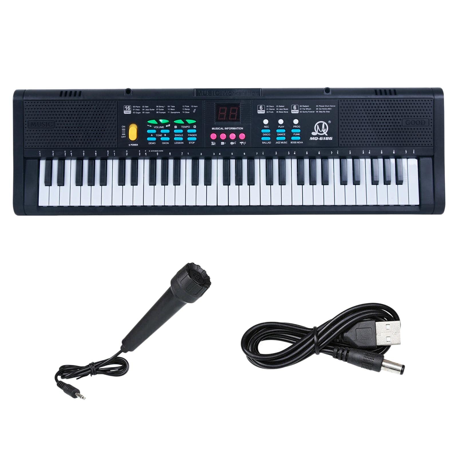 harayaa Digital Music Piano Keyboard Portable Musical for Beginner Stage Gifts