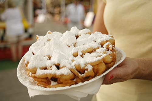 Funnel Cake Kit Deluxe Bundle- Includes Funnel Cake Mix, Ring, Dredge, and 1lb Confections Sugar - Funnel Cake Maker Machine - Carnival Food Makers