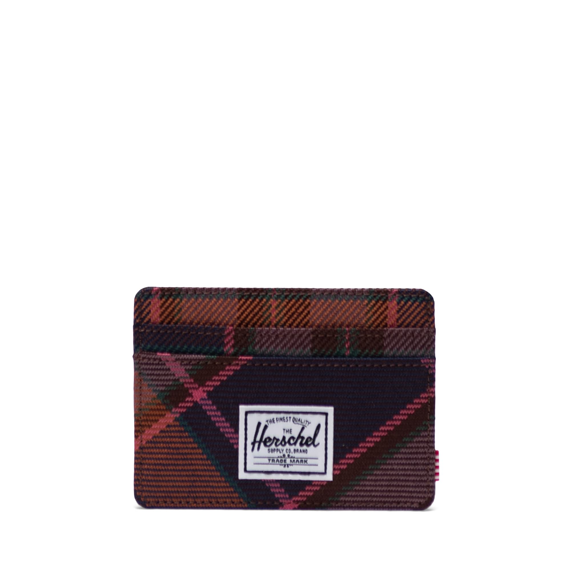Herschel Charlie Wallet, Slate Rose Plaid