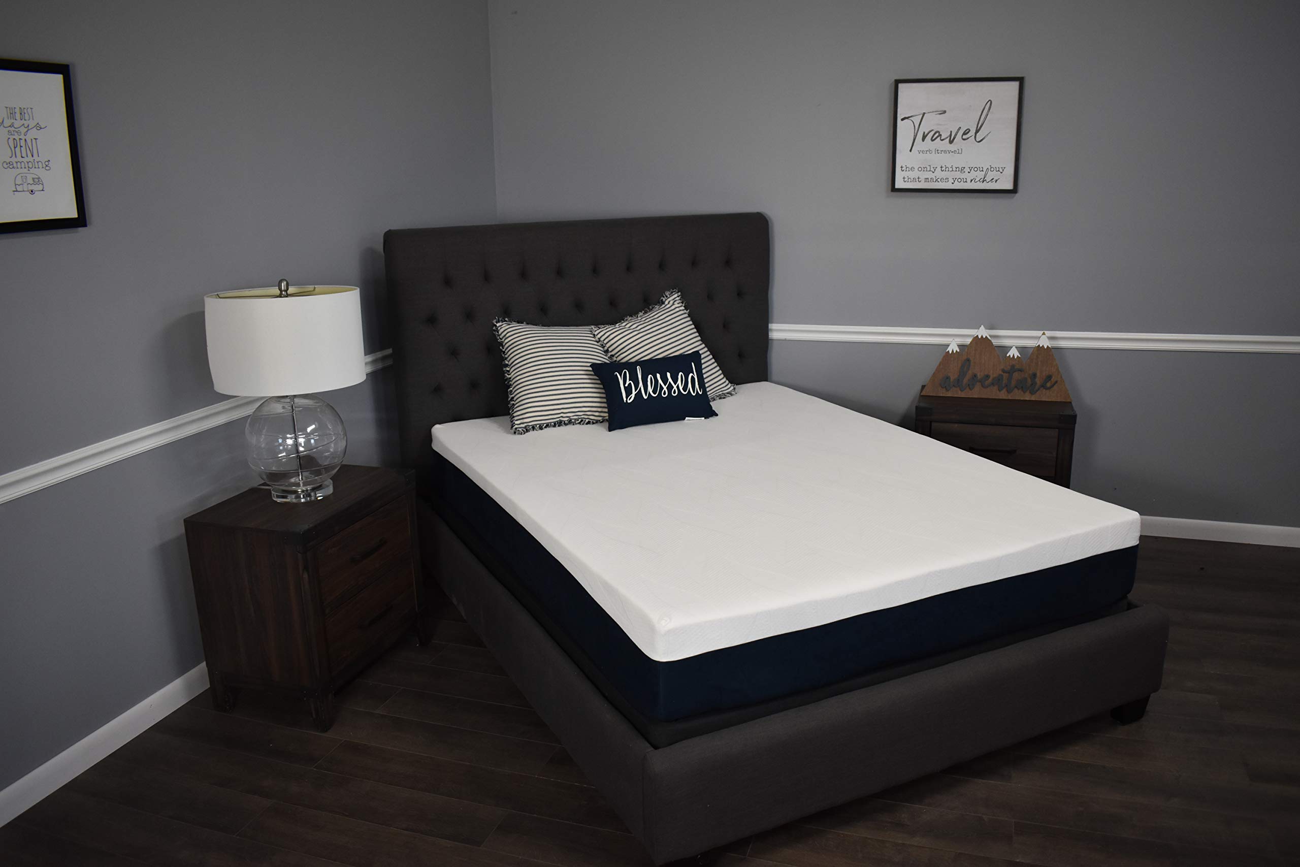 Made in The USA 10" Graphite Infused Memory Foam Mattress Sleeps Cooler (King)
