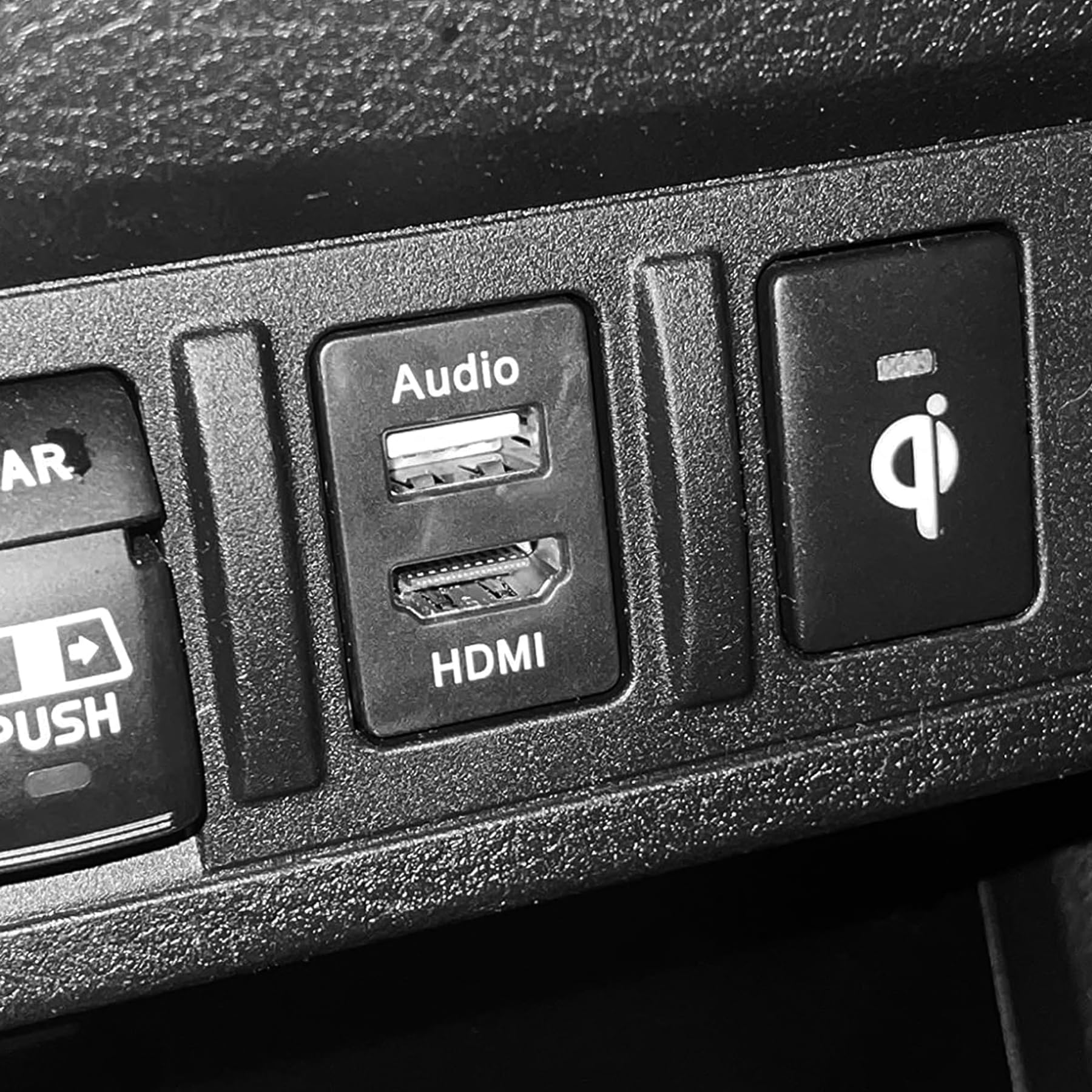 Timloon HDMI Socket Mount Cable +USB Audio Input Audio Relay Use for Toyota(Type A)