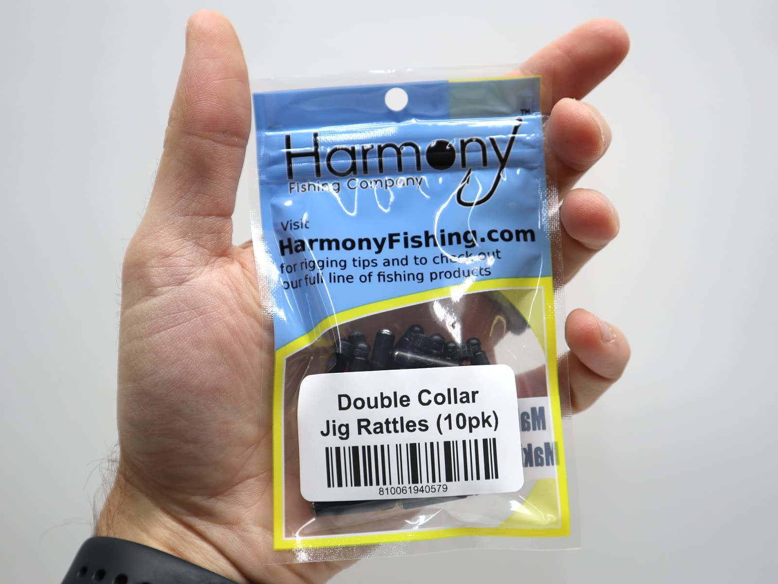 Harmony Fishing β Double Collar Slip-On Jig Rattles (10 Pack)