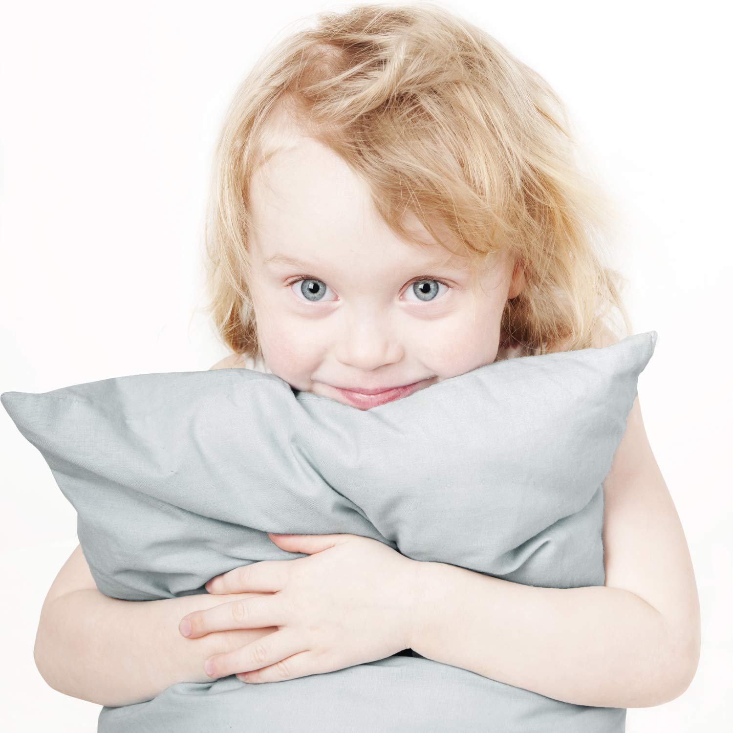 Eterish Toddler Grey Pillow Cases 14x20 inches 2 Pack, Envelope Closure Pillowcases,Supper Soft Nursing Pillow Cover,Fits Kids Bedding Pillows Sized 12x16, 13x18 or 14x19