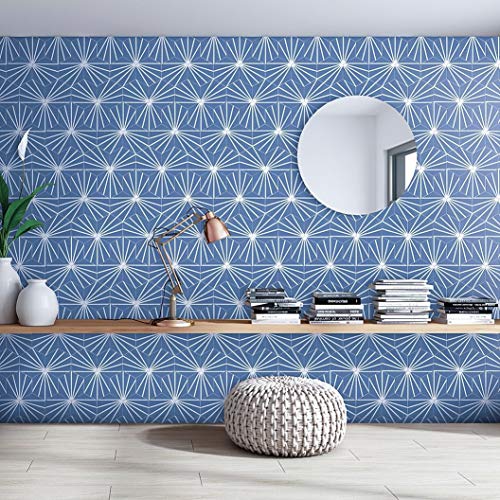 Eclipse Ray Blue 8" Hexagon Porcelain Matte Floor and Wall Tile (16 Pieces 6.03 Sq. Ft. / Box)
