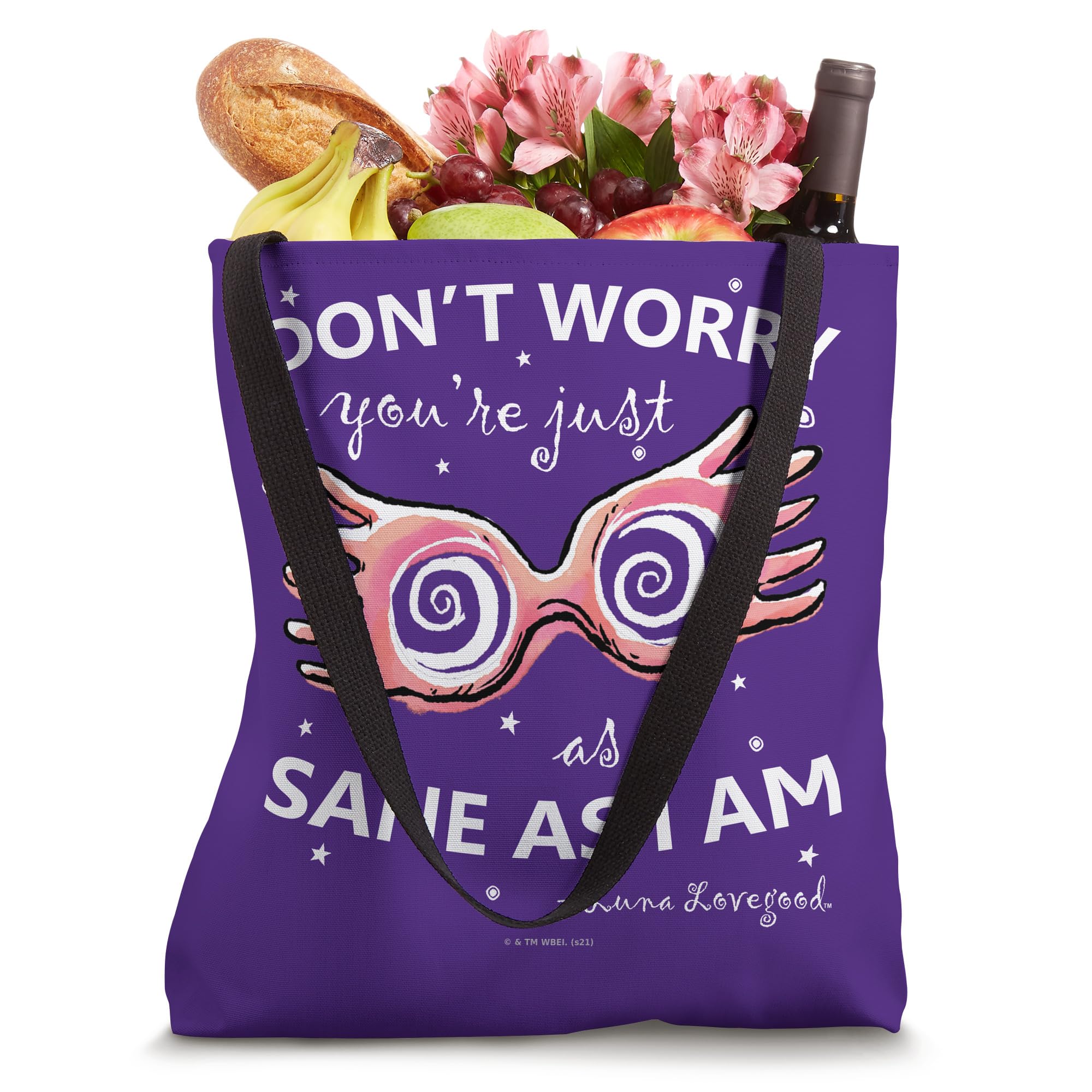 Harry Potter Luna Lovegood Spectrespecs White Tote Bag