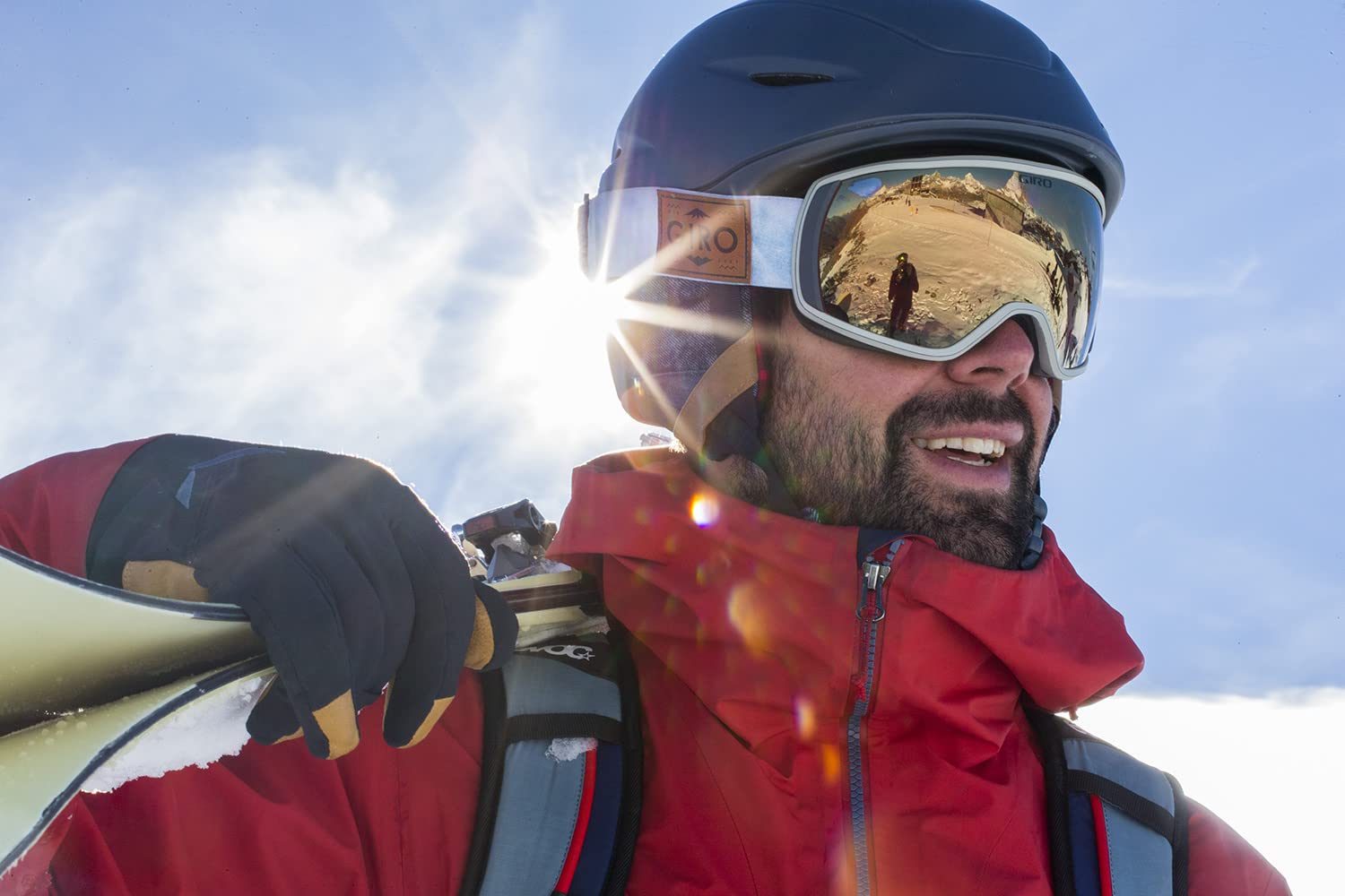 Giro Balance Ski Goggles - Snowboard Goggles for Men & Youth - Midnight Mono Strap with Vivid Royal Lens