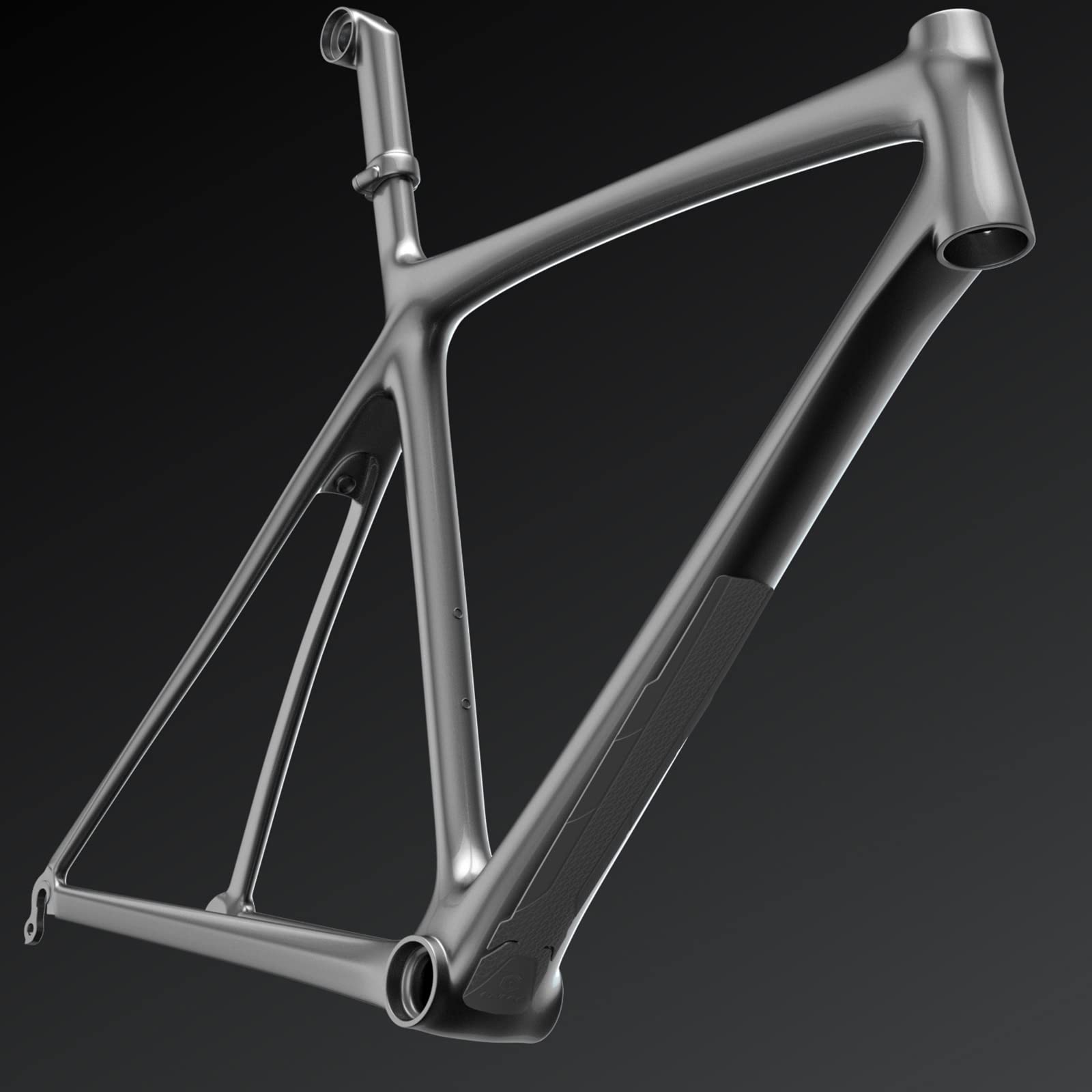HAHOME ENLEE Mountain Bike Down Tube Frame Protector, MTB Bicycle Frame Guard - Protect The Bike from Collision and Scratch (Black)
