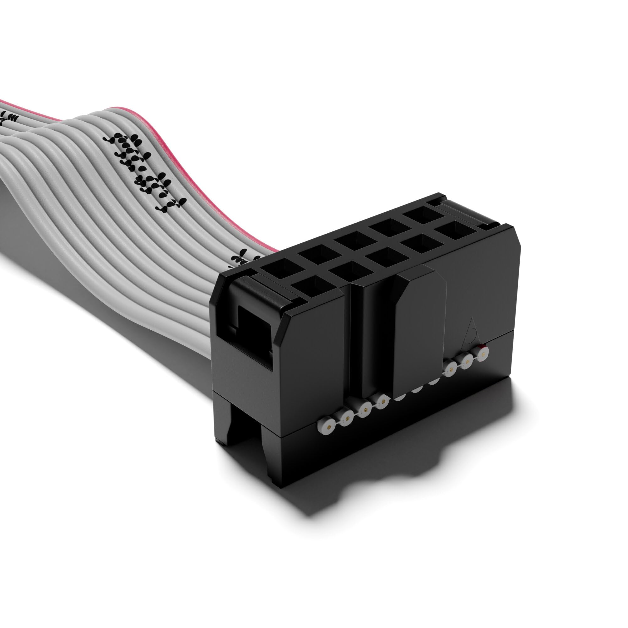 ExcelValley - 5-Pack - Eurorack Flat Ribbon Power Cables Modular Synth Synthesizer [10 to 16 Pins | 50 cm - 19.69"]