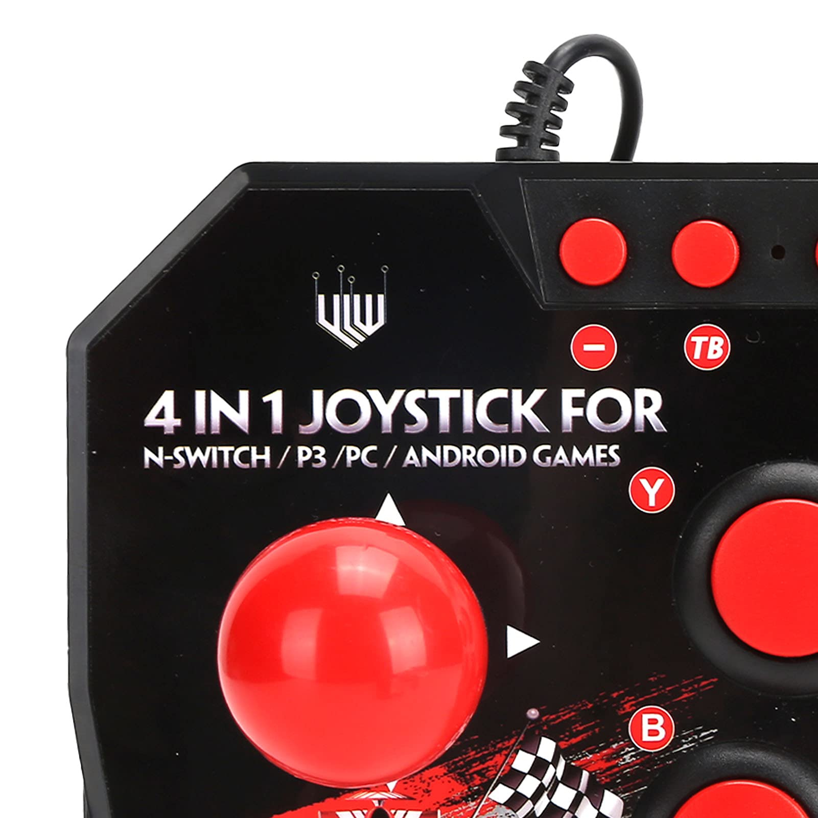 KOSDFOGE Arcade Fight Stick Wired Arcade Joystick Arcade Games Accessories for Switch/PC/PS3