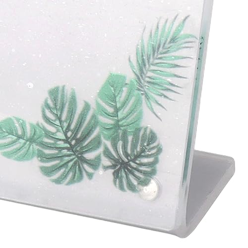 Haofy Desktop Picture Frame, Acrylic Sturdy Picture Frame Simple Cleaning Decorative For Movie Ticket (Monstera Leaves)