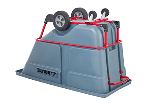 Rubbermaid Brute Tilt Dump Truck/Trash Cart/Garbage Collection/Recycling, 1 Cubic Yard, Standard Duty, 1,250 lbs., Gray, Distribution Centers/Warehouse/Manufacturing/Stadiums
