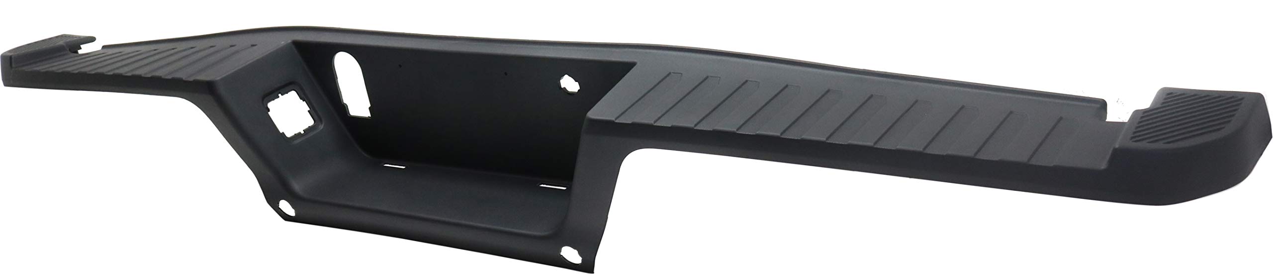 Evan Fischer Bumper Step Pad Compatible With 2015-2020 Ford F-150, Center With Parking Aid Sensor Holes and Towing Package FO1191144