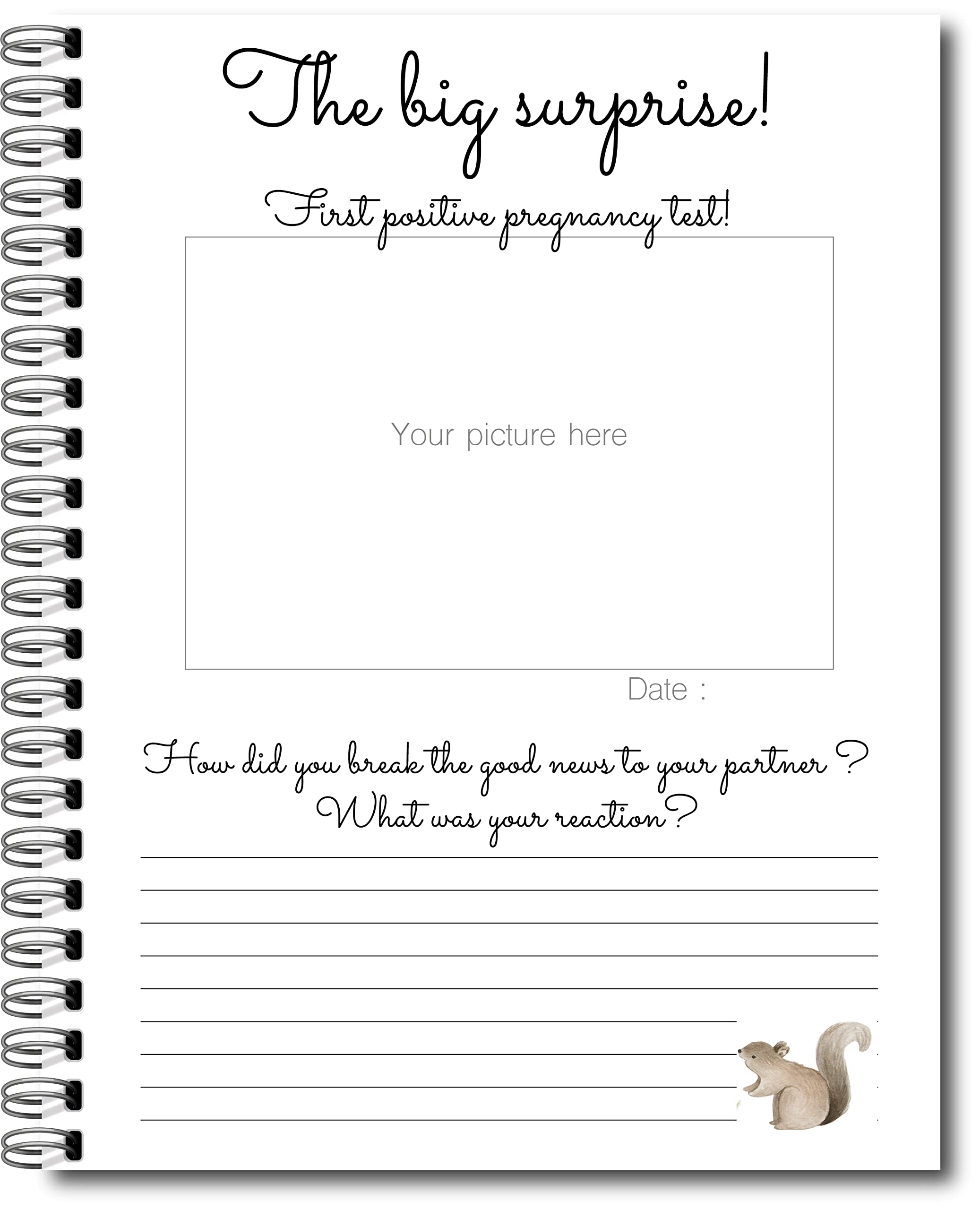 My Baby book, memories book, baby journal (Forest animals) Keepsake for Baby Boy or Girl, Timeless First Year,