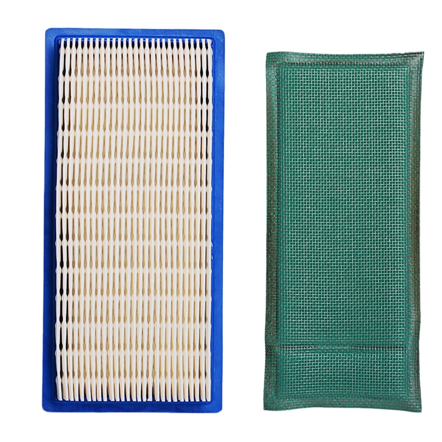 HIFROM 710266 Flat Air Filter Cartridge Cleaner 710268 Pre-Filter with Fuel Filter Spark Plug Kit Compatible with 0710266 185400 235400-245400 fit 9-15 HP Single Cylinder Vanguard Engines