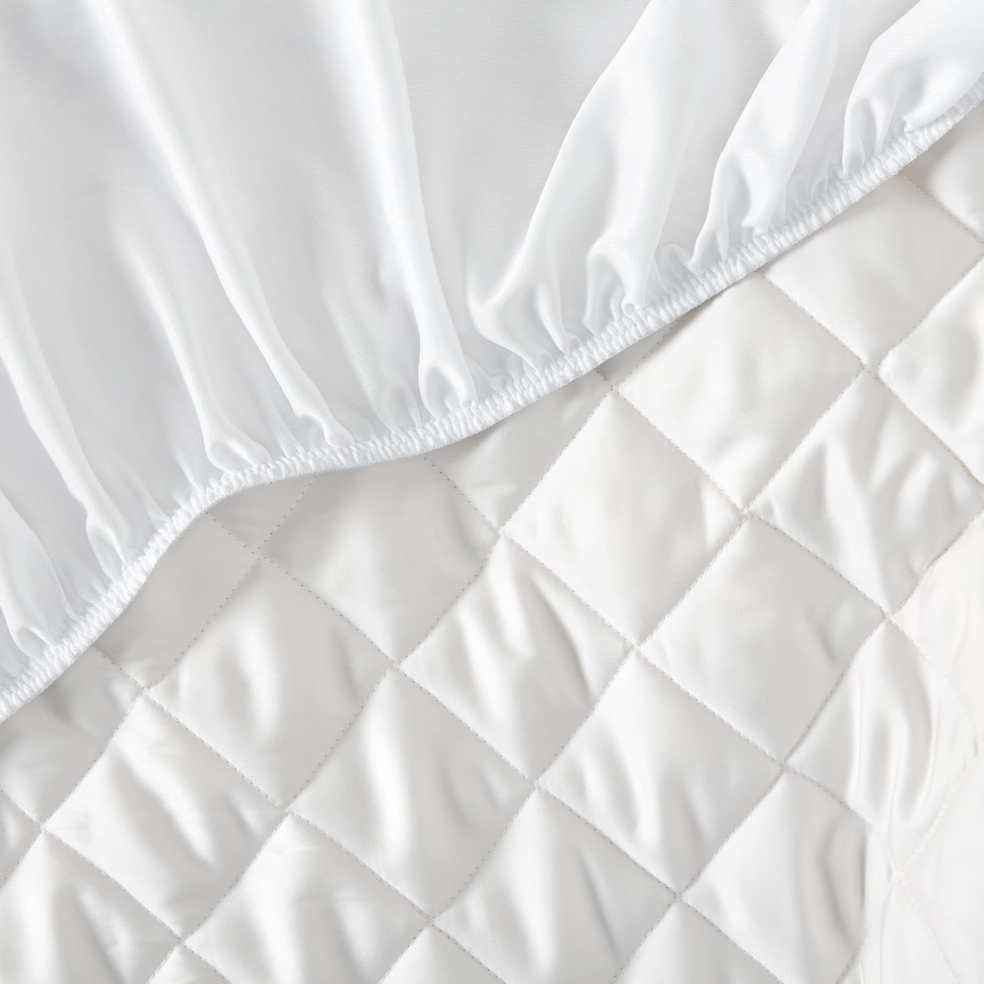 SIJO Temperature Regulating Mattress Pad, Best Cooling Mattress Pad Award Winner by Sleep Foundation, Water Proof Summer Mattress Pad for Hot Sleepers (King)