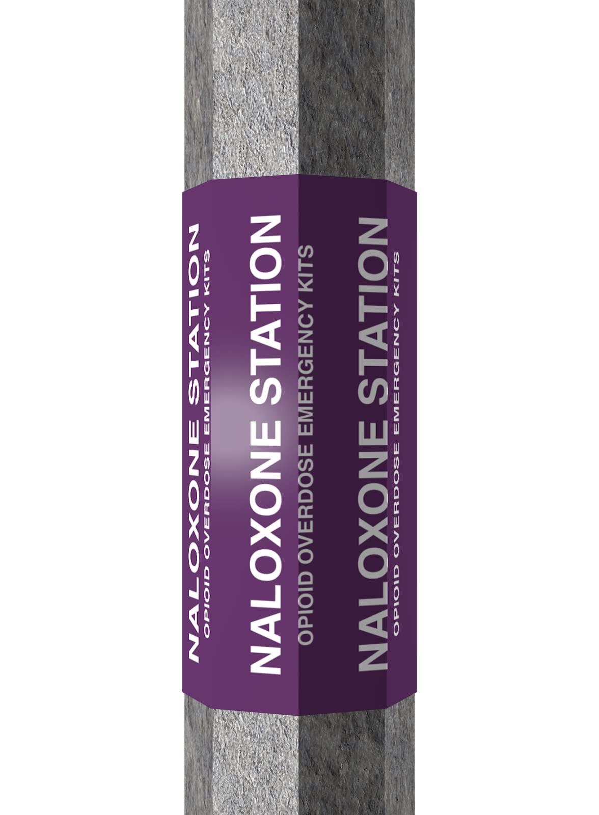 Pole Wrap Signage for Naloxone