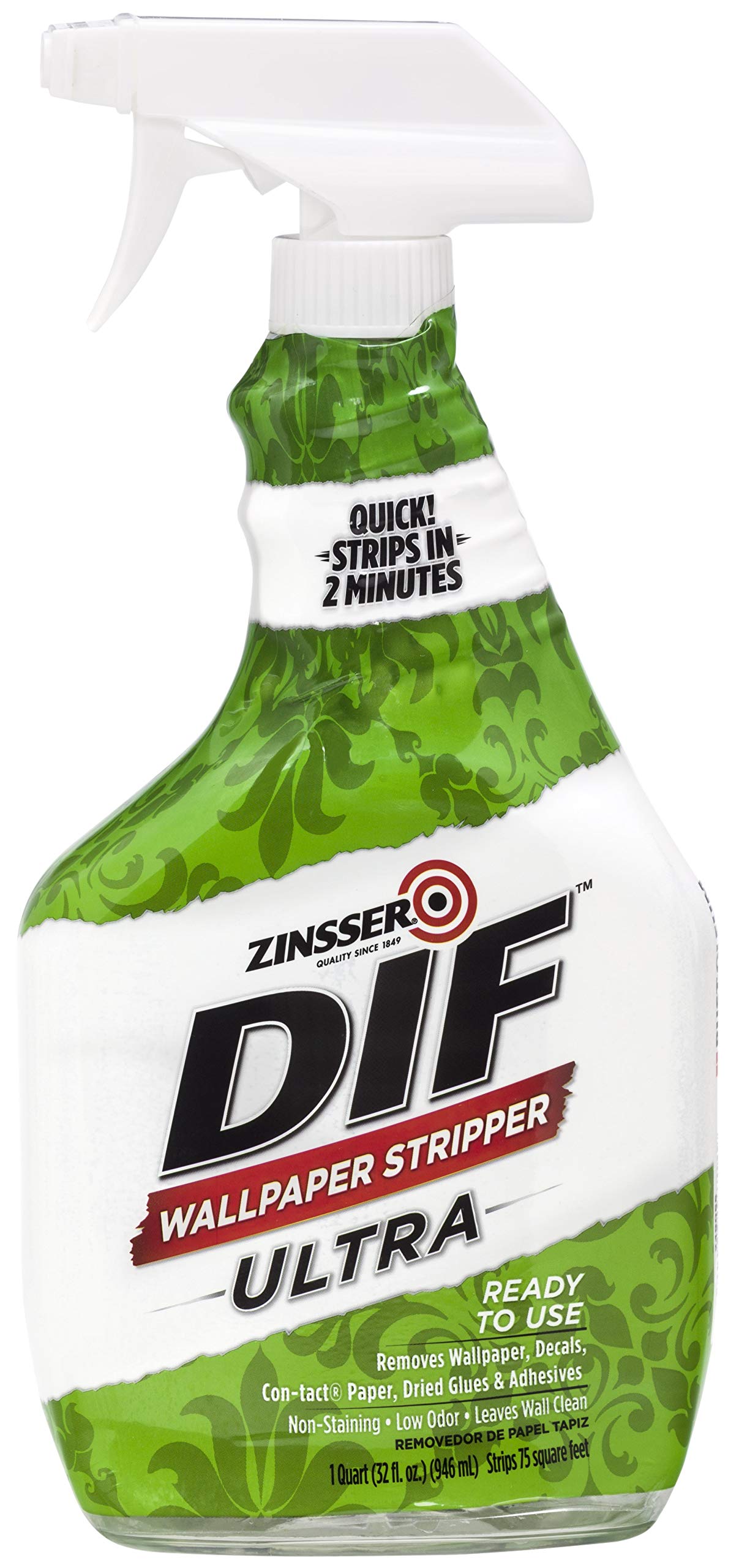 Rust-Oleum 249055 Ounce Dif Quick Wallpaper Stripper Trigger Spray, 32 Fl Oz (Pack of 1), No Color