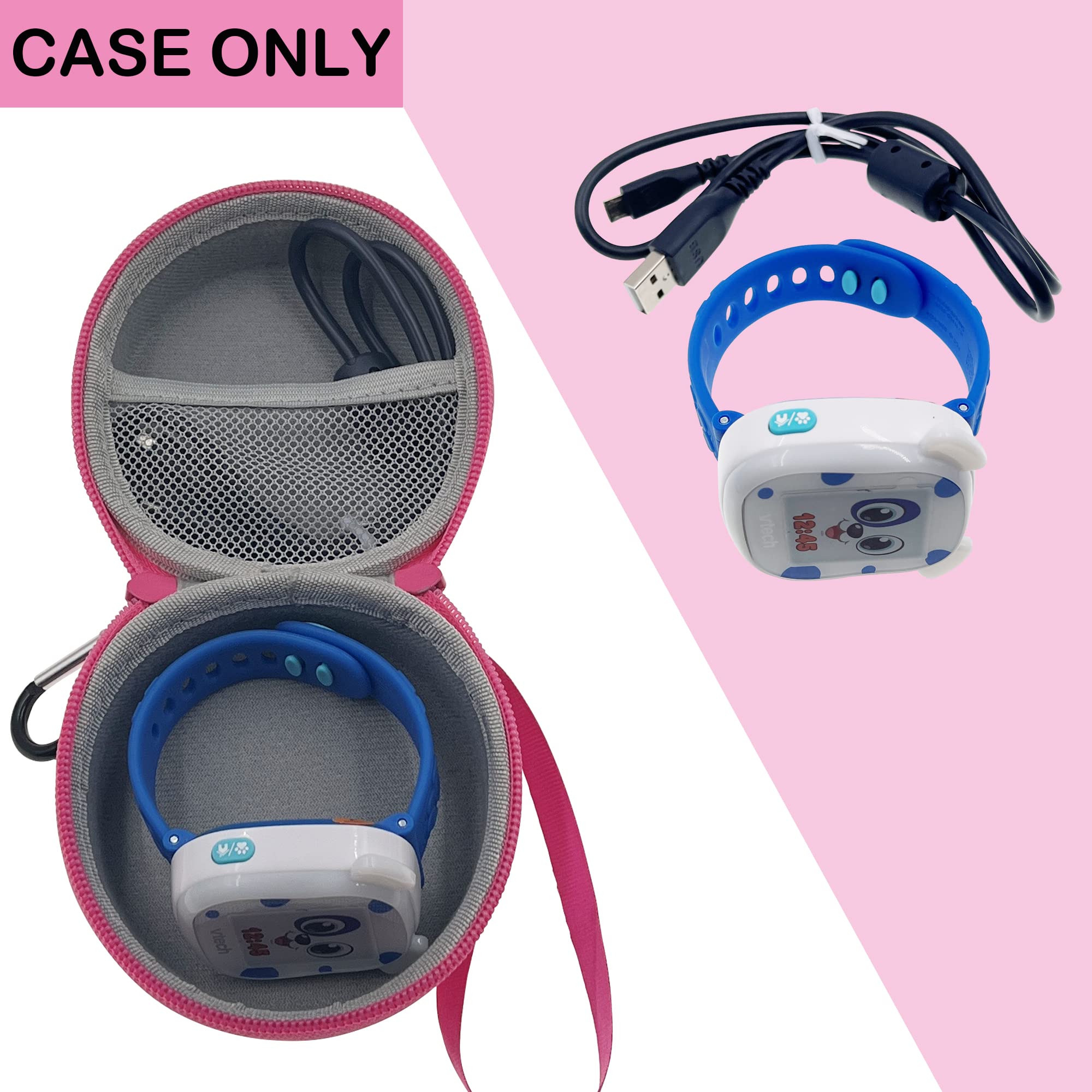 LeoTube Carrying Case for VTech My First Kidi Smartwatch (Pink)-Case Only