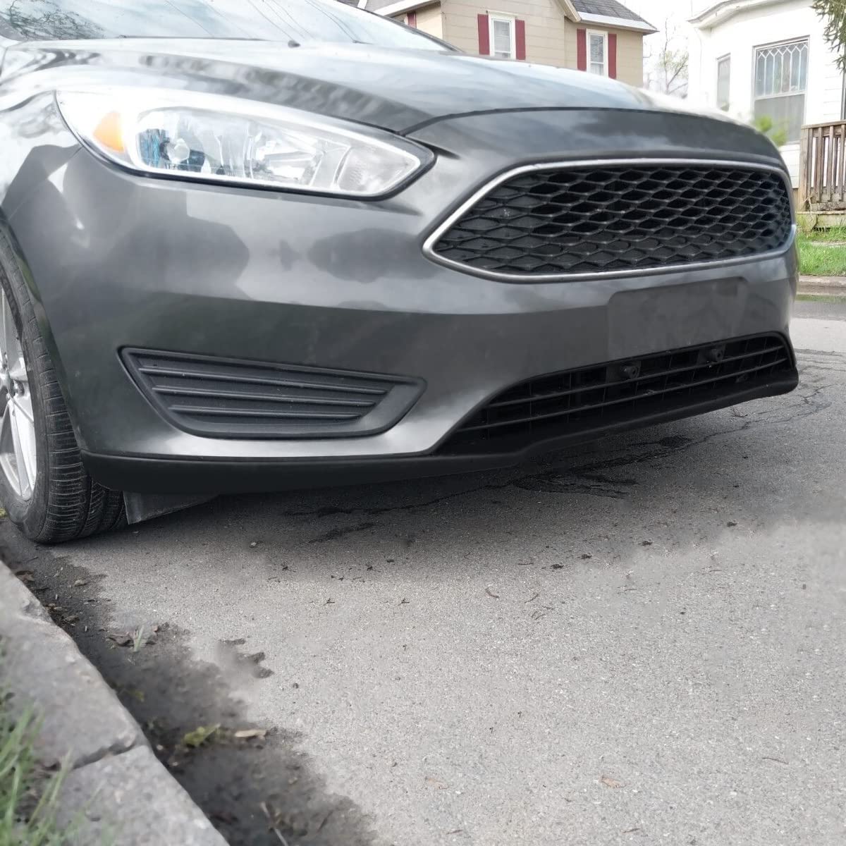 ECOTRIC Front Bumper Valance Lower Grill Compatible with 2015-2018 Ford Focus F1EZ17626A Lower Lip Chin Grill Grille Spoiler Panel