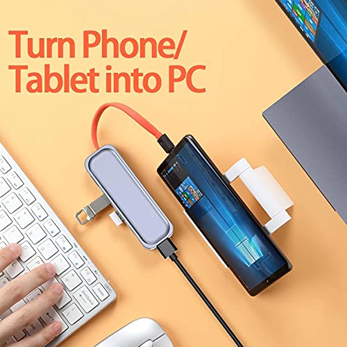 n/a USB C Hub HDMI with PD Power Adapter for Laptop Type C Docking Station for Phone USB Splitter 100W with 4K Output‘