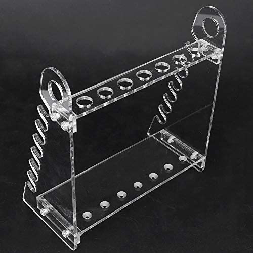 Pipette Rack, Organic Glass Trapezoid Pipette Supporting Holder 1.5cm Hole Diameter Pipette Rack for Experiment