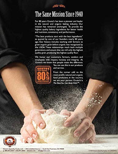 Giusto's Vita-Grain Gourmet Semolina All-Natural No. 1 Durum Wheat Flour, 5lb Bag