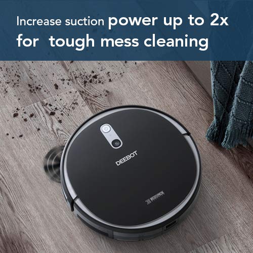 ECOVACS DEEBOT 711 Robot Vacuum Cleaner with Smart Navi 2.0 bundle with Echo Dot (3rd Gen) Charcoal Gray