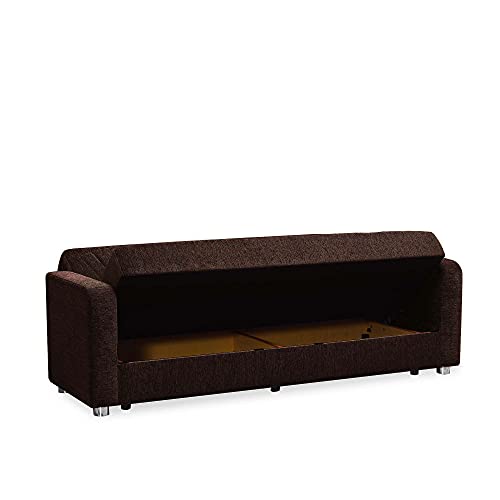 Sweet Home Stores Sofa Bed, Sofabed, Dark Brown