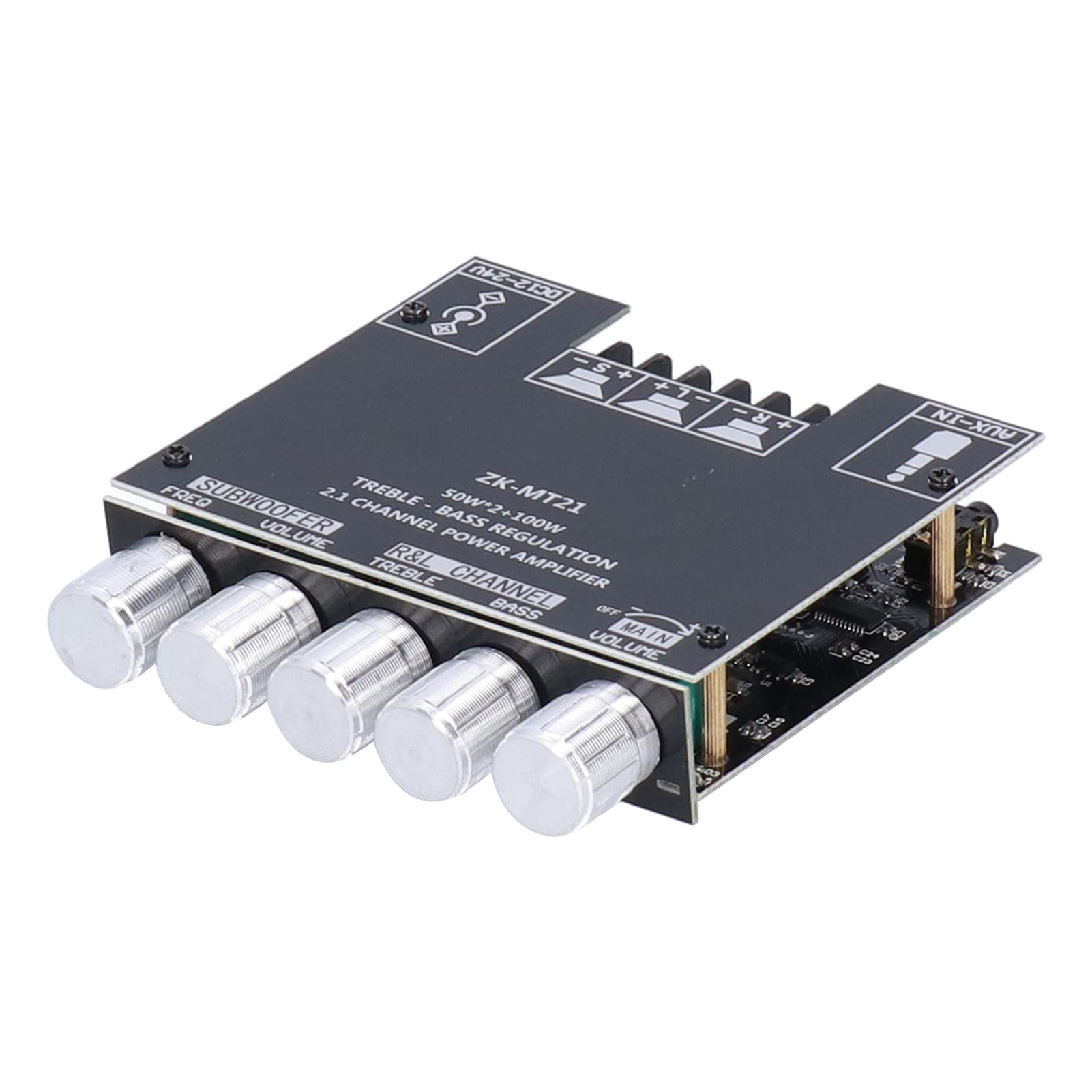 Hilitand 2.1 Channel Digital Power Amplifier Module, 20W x 2, BT 5.0, Surface Mount, Voltage: 12-24V, Impedance: 4-8 Ohm, For 20-100W Speakers, Hilitand57pec09ka8