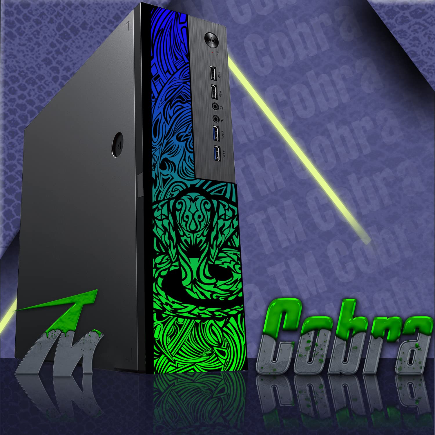 Gaming PC Computer, TechMagnet Cobra, Intel i5 12th Gen, GT 1030, 16GB RAM, 256GB SSD, 2TB HDD, 27 Inch 165Hz LED Gaming Monitor, RGB Peripherals, Webcam, Win 11 (Renewed)