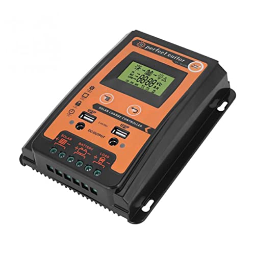 GANAZONO Solar Charge Regulator Solar Controller Electric Generator Dynamo Solar Charge Controller Solar Regulator Charge Controller Solar Charge Battery dyna-GRO 70a USB Lithium Battery