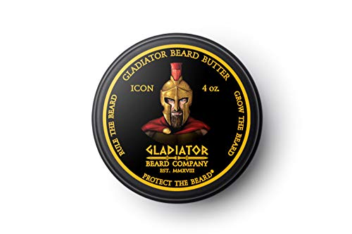Gladiator Beard Butter (4 oz. jar) - Icon scent - All-natural, ultra-conditioning whipped butter formula, designed to condition and hydrate your beard.
