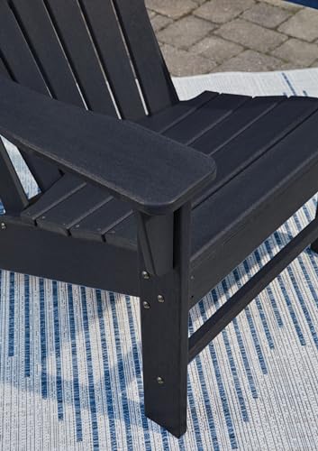 Signature Design by Ashley Sundown Treasure Cottage Weather Resistant Outdoor Adirondack Chair, Black