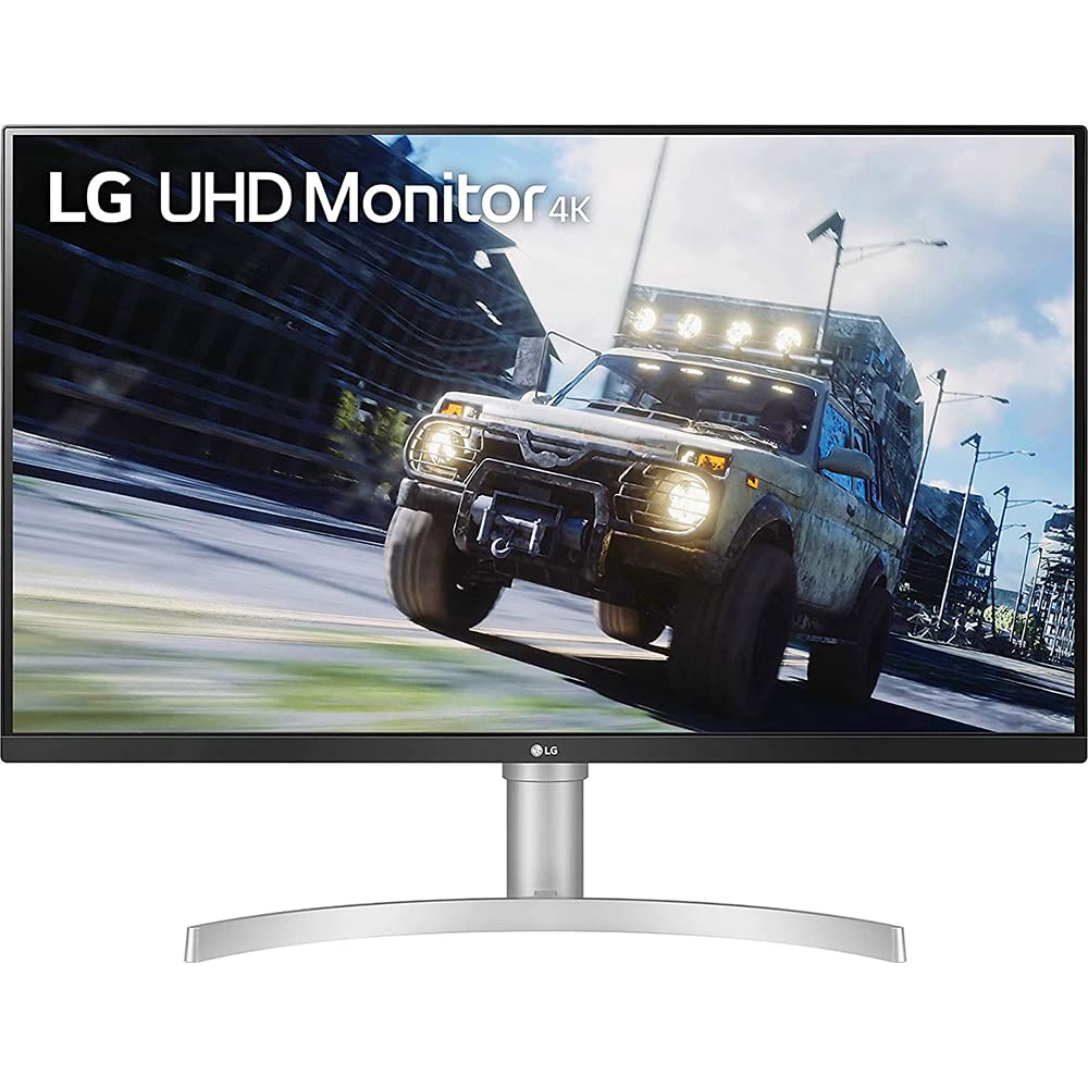 LG 32UN550-W 32" UHD 3840x2160 VA HDR10 AMD FreeSync Monitor Bundle with Deco Gear Wired Gaming Mouse and Deco Gear Large Extended Pro Gaming Mouse Pad