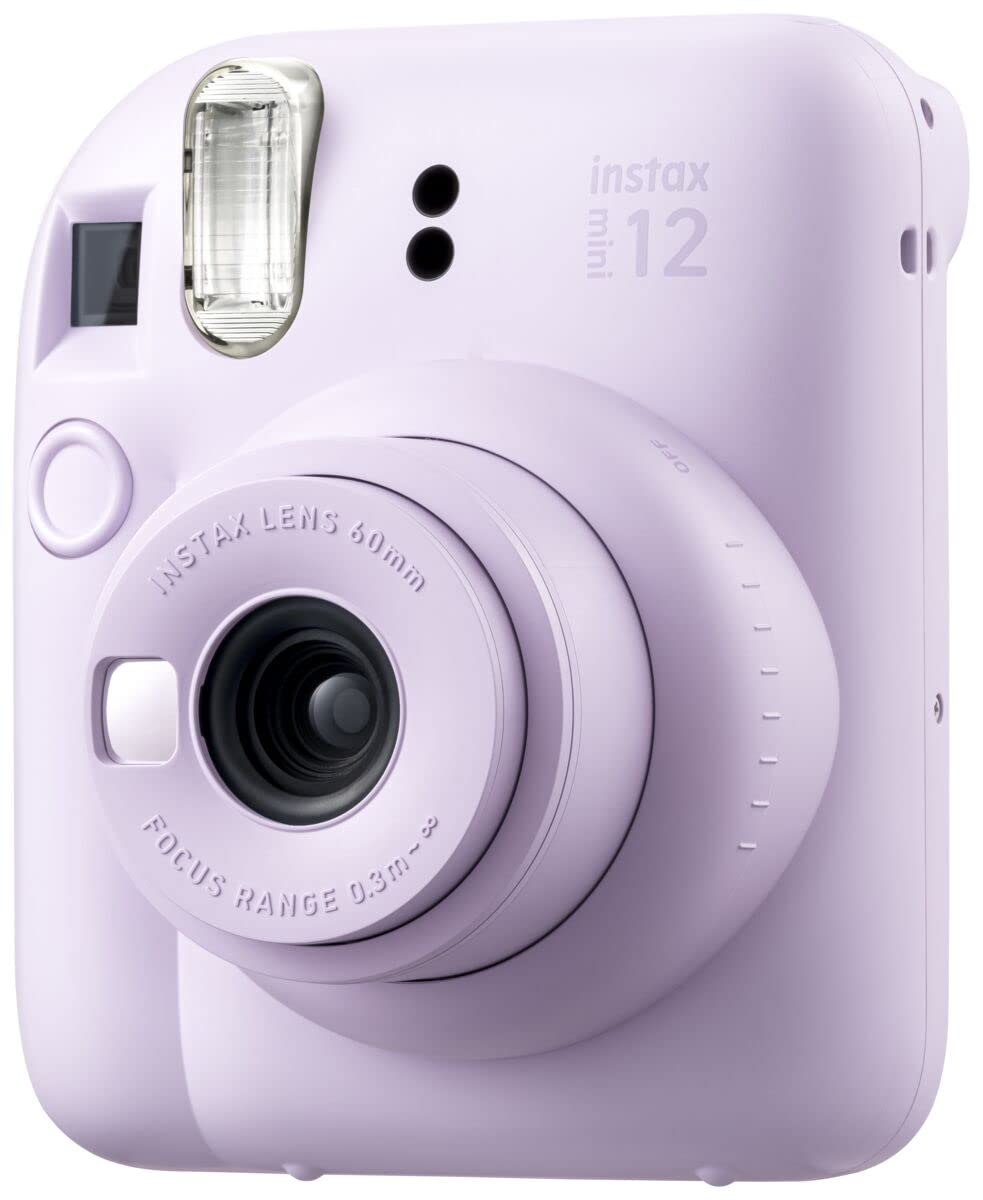 Fujifilm Instax Mini 12 Instant Film Camera Lilac Purple, Fuji Instax Mini Instant Film 40 Sheets, Instant Camera Gift Bundle