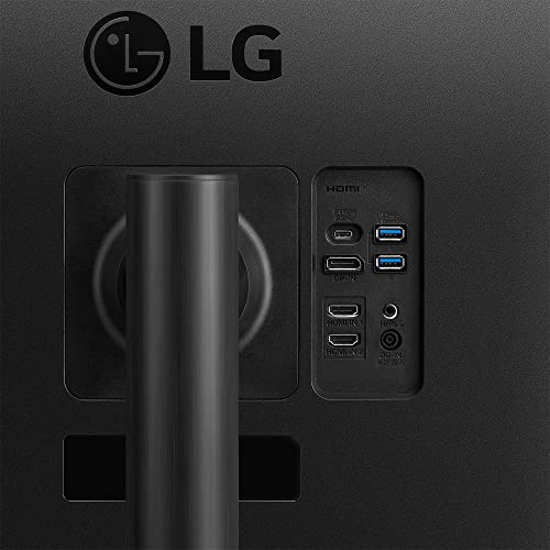 LG 34 inch Curved UltraWide QHD Monitor with AMD FreeSync Bundle with 2X 6FT Universal 4K HDMI 2.0 Cable, Universal Screen Cleaner and 6-Outlet Surge Adapter