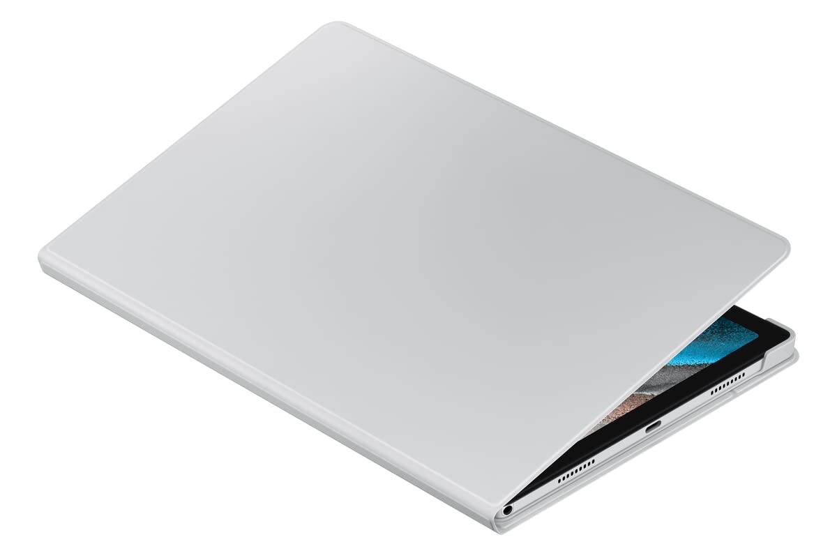 SAMSUNG Galaxy Tab A8 Book Cover, Protective Tablet Case w/ 2 Viewing Angles, Magnetic Design, Slim, Lightweight, US Version, Silver