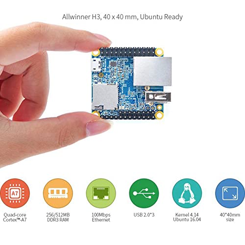 NanoPi NEO H3 Development Board+Heat Sink DDR3 RAM 512MB -Core -A7 Openwrt Armbian