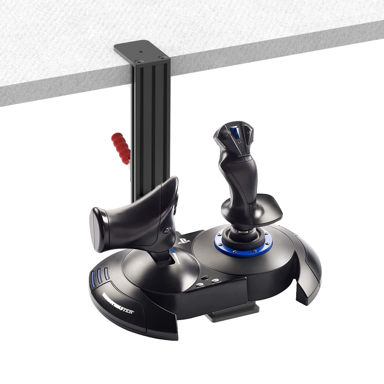 Hikig Portable Electronic Device Mount for Thrustmaster, Logitech, WinWing Flight Sim Joysticks (2 Pack)