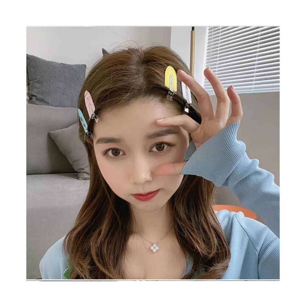LAARYBAOO 20 pcs No Bend Hair Clips, Hair Styling, Hair Coloring, Curl Pin Clips, No Crease Hair Clips for Makeup Application