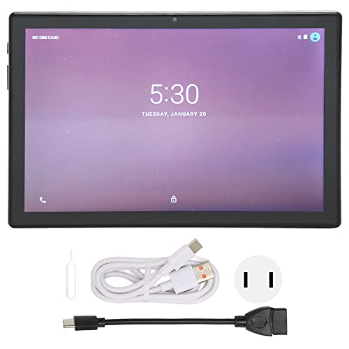 Naroote 10 Inch Tablet, 6GB 256G 100-240V HD Tablet for Android 11 for Study (US Plug)