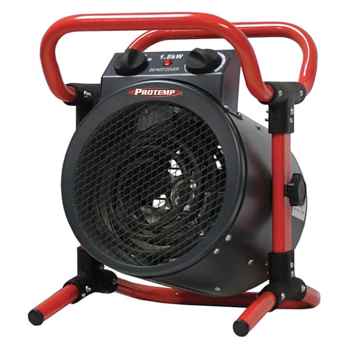 ProTemp 1500W Turbo Electric Space Heater with Thermostat | Electric Heater for Garage, Workship, or Jobsite (PT-515-120)