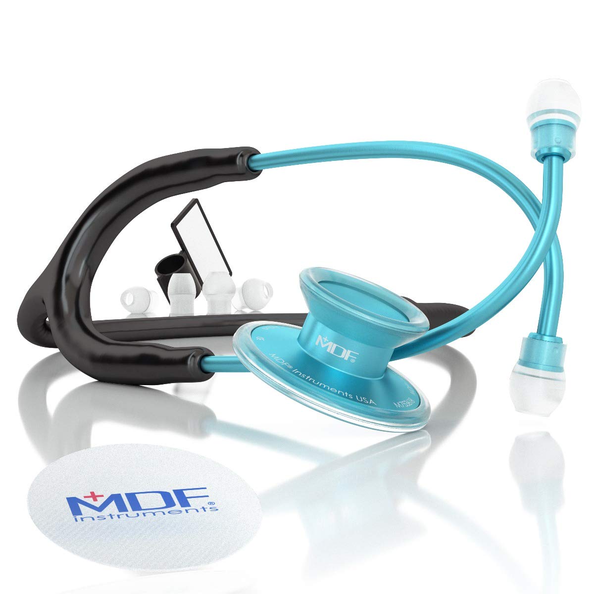 MDF Instruments, Acoustica Lightweight Stethoscope for Doctors, Nurses, Students + MDF LUMiNiX Illuminator Medical Professional Diagnostic Penlight