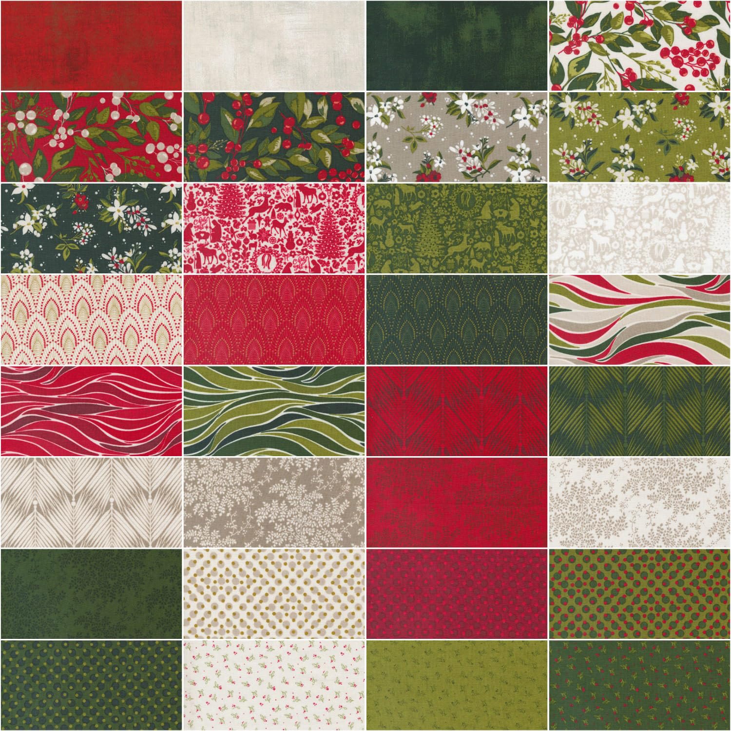 Pine Valley Charm Pack by BasicGrey; 42-5" Precut Fabric Quilt Squares