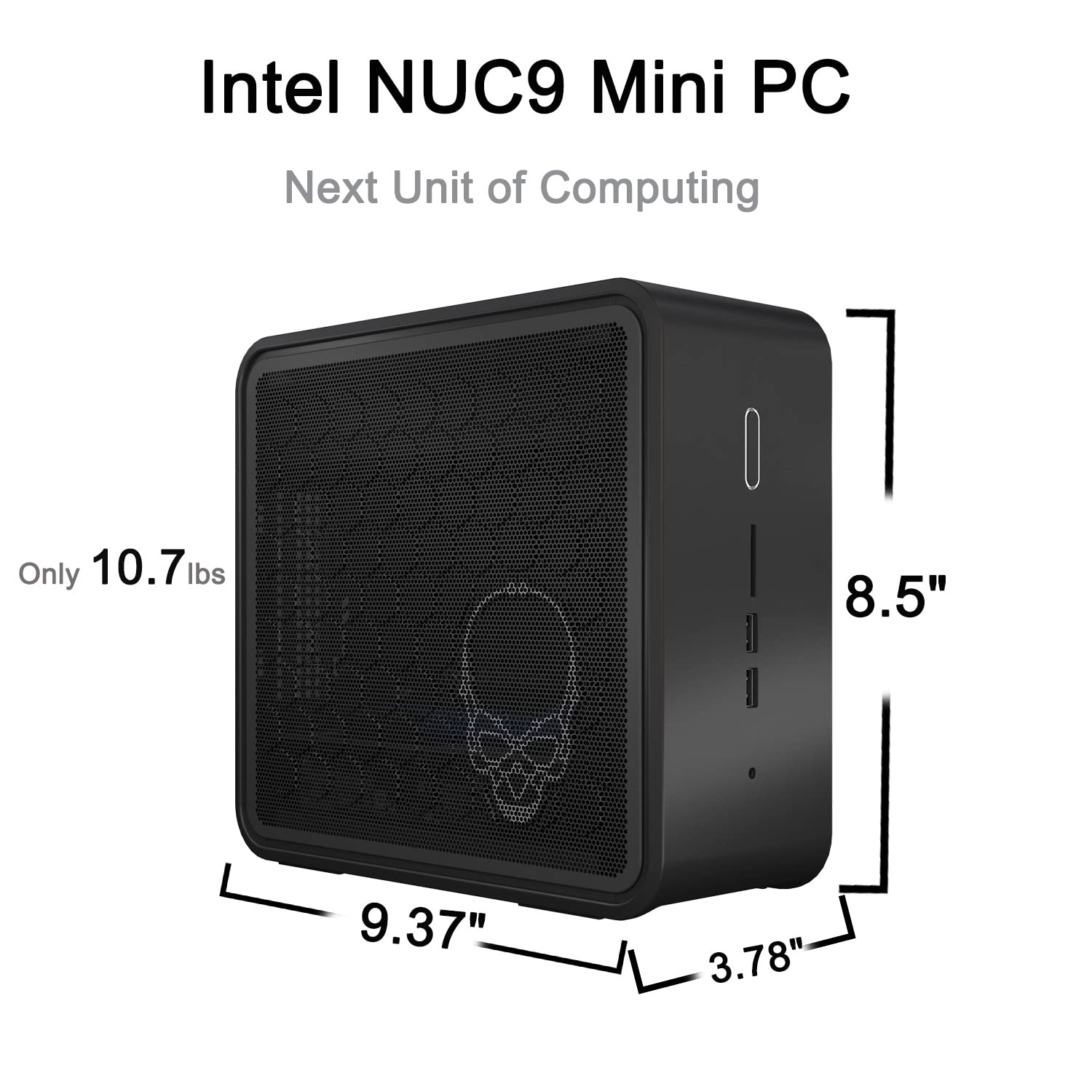 Intel NUC 9 NUC9i5QNX 4-Core i5-9300H, 16GB RAM, 512GB SSD, 2 x Thunderbolt, WiFi 6, HDMI, Win 11 Pro Ghost Skull Canyon Extreme Gaming Box Elite Mini Tiny Business Desktop, 3-Year Warranty