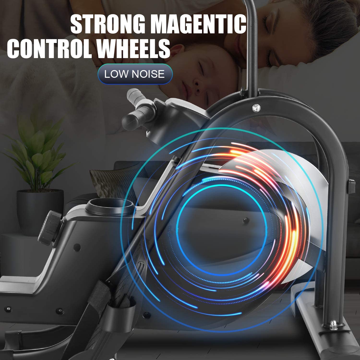 HIROLLOP Rowing Machines for Home Use, Magnetic Folding Rowing Machines 265 LB Weight Capacity, Hyper-Quiet Compact Foldable Rower Machine with 10 Level Resistance, LCD Monitor, and Tablet Holder