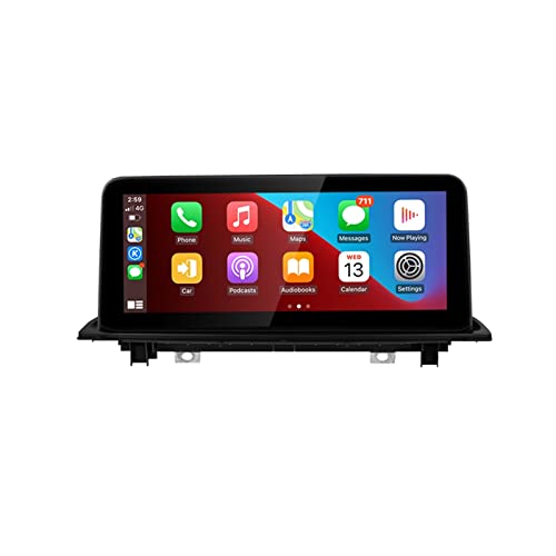 KIFRAL Car Multimedia Player, Qualcomm 8Core APPL-e Ca-rplay Compatible with Bm-w 18 19 20 EVO ID6 X1 F48 Multimedia Screen Navigation Intelligent System Car Video Player (Color : 10.25inch 8G 128G)
