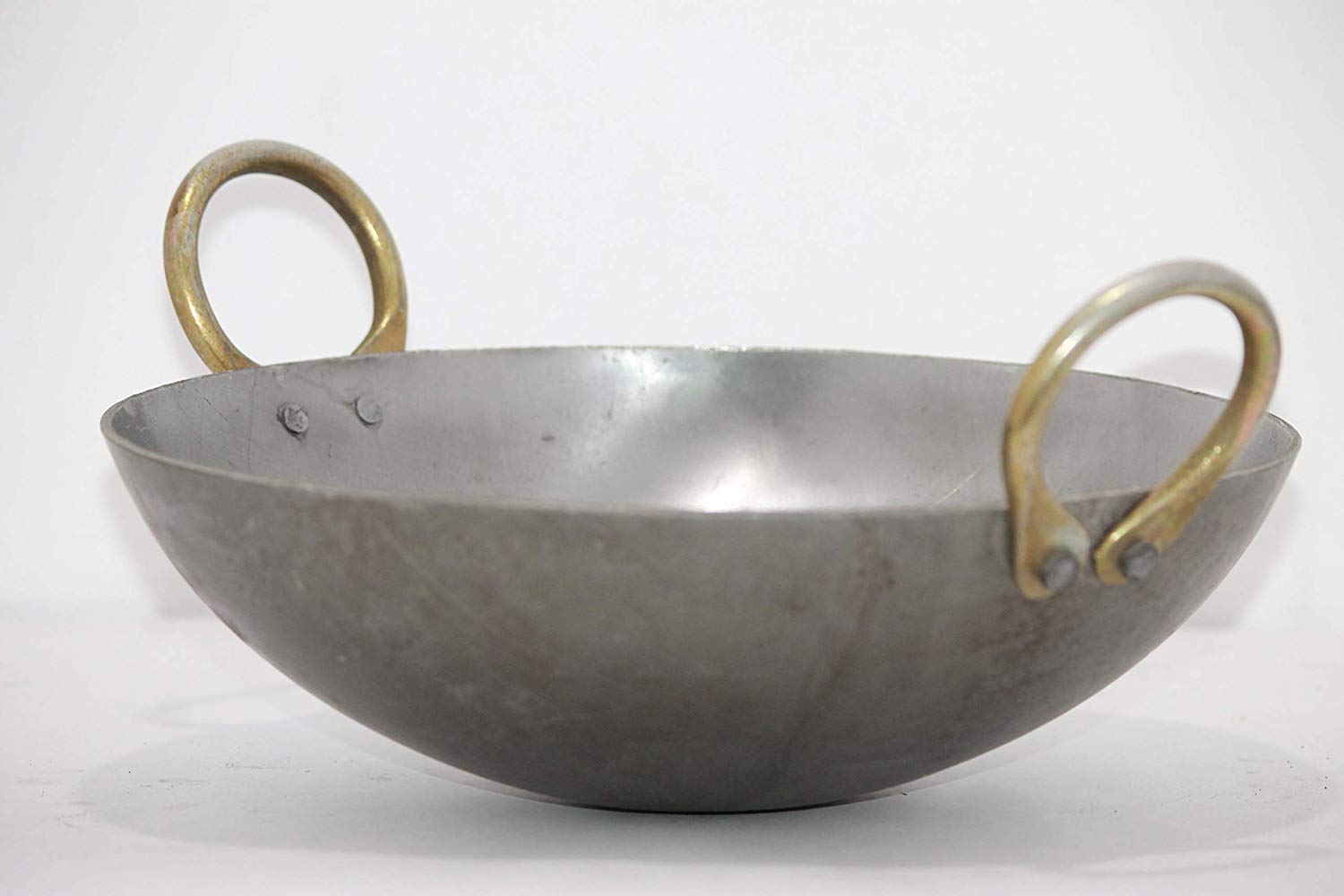 Traditional Indian Handmade Iron Kadai Cooking Wok Iron Wok Kadhai 1 Litre Iron Kadhai